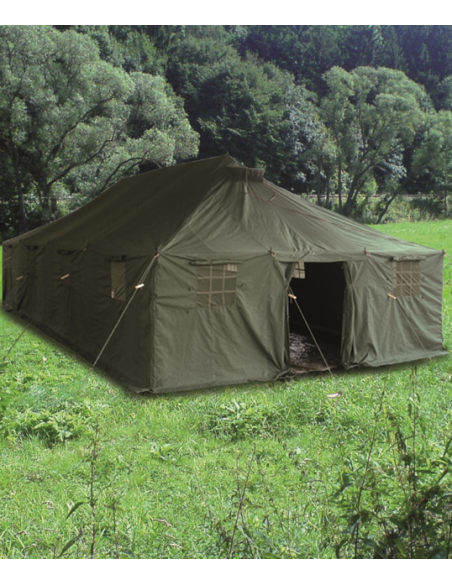 Tente militaire neuve 4,8m x 10m - Aménagement extérieur Tente militaire neuve 4,8m x 10m - Aménagement extérieur